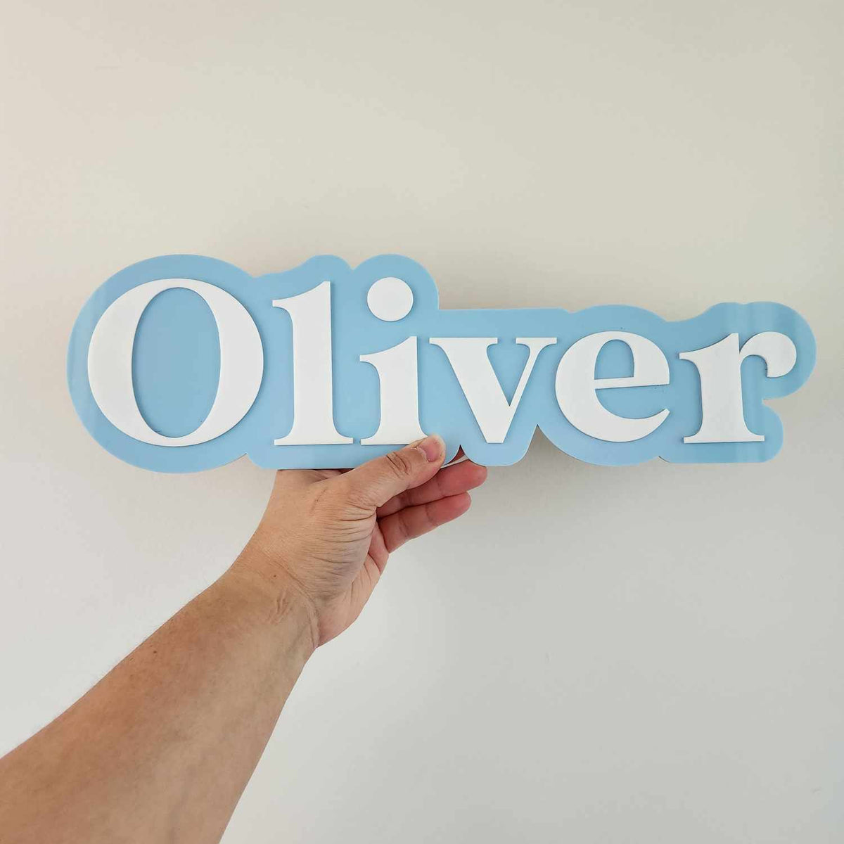 Double Layer Name Plaque | Custom Acrylic Decor with Colour Pop ...