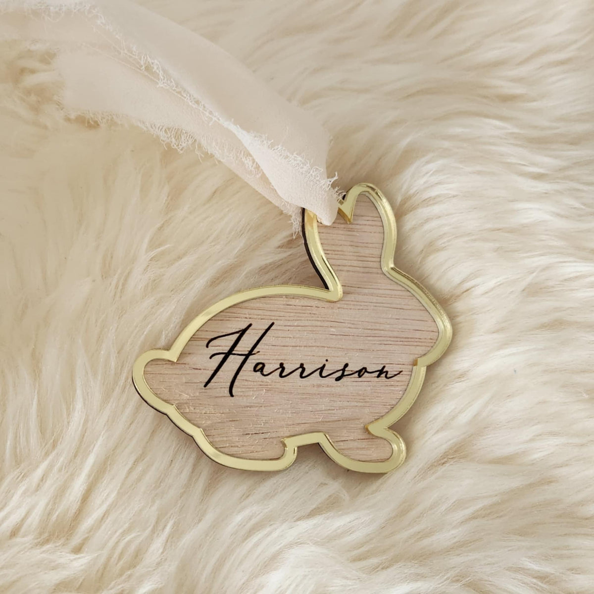 Personalised Bunny Name Tag – Mostly A Mum