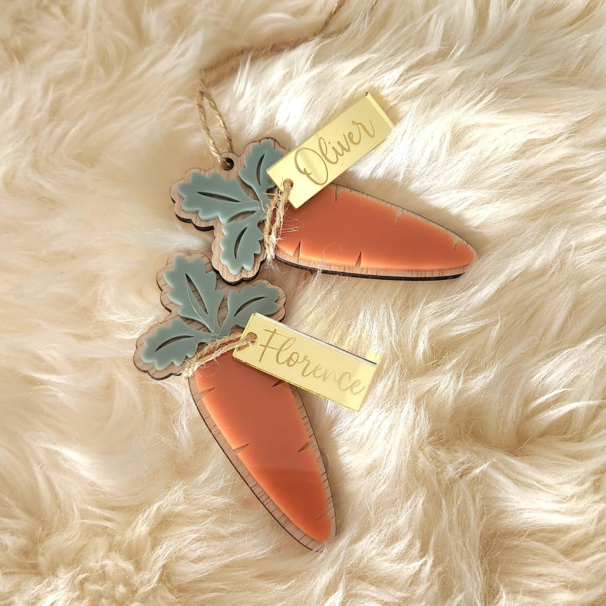 Personalised Carrot Name Tags – Mostly A Mum